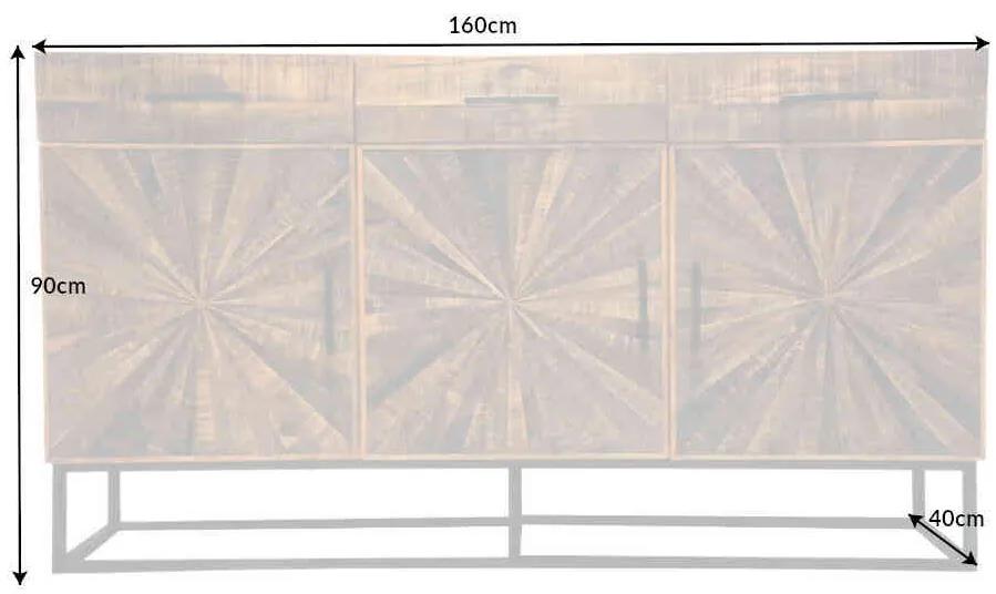 invicta interior Komoda Wood Art 160cm mango 40525
