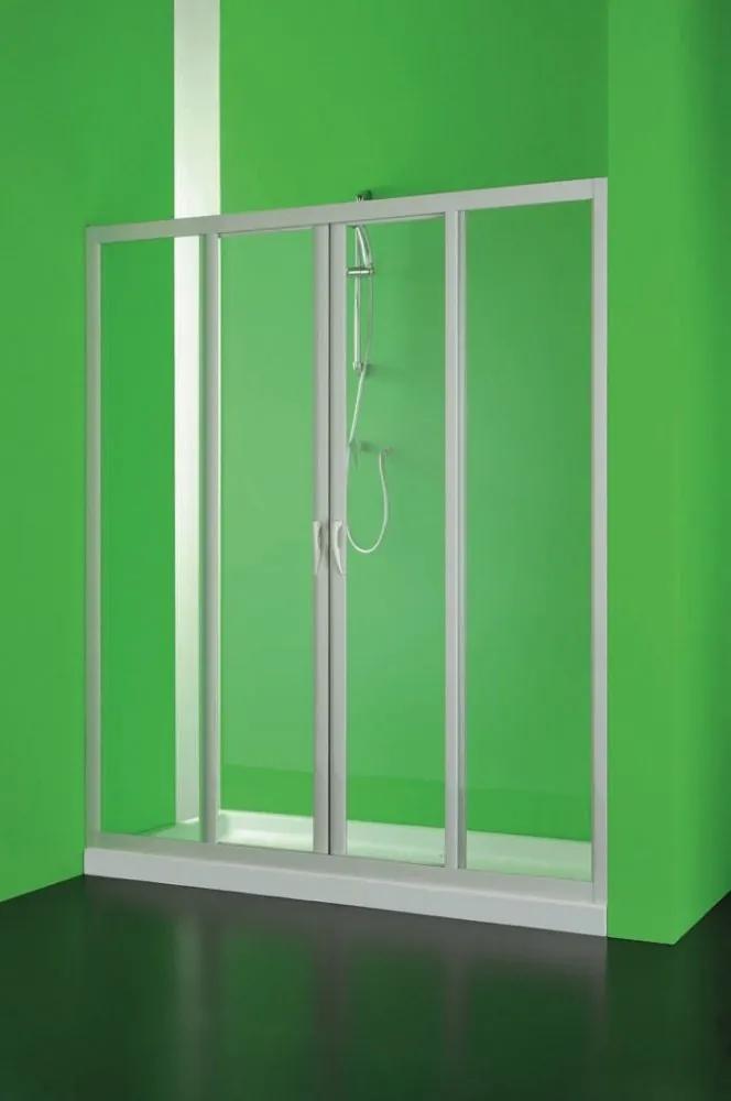 FORTE Sprchové dveře MAESTRO CENTRALE BARVA rámu - Bílá, Rozměr A - 160 cm, Rozměr C - 185 cm, Směr zavírání - Univerzální Levé / Pravé, Výplň - Polystyrol 2,2 mm (acrilico) BSMAC16P