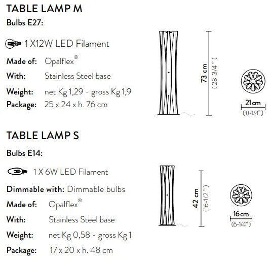 SLAMP: BACH stolní lampa SLAMP: Barva: Bílá, Velikost: M