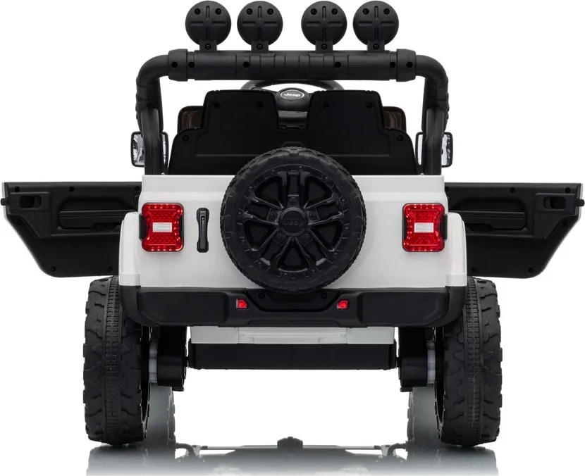 LEAN CARS Akumulátorové vozidlo Jeep Rubicon DK-JWR558 24 V, bílé