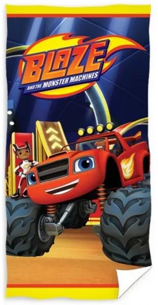 Carbotex · Dětská plážová osuška monster truck Plamínek a AJ - Blaze - 100% bavlna - 70 x 140 cm
