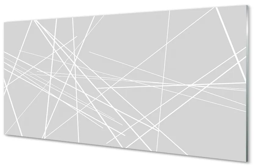 akrylový obraz rozptýlené čáry 125x50 cm