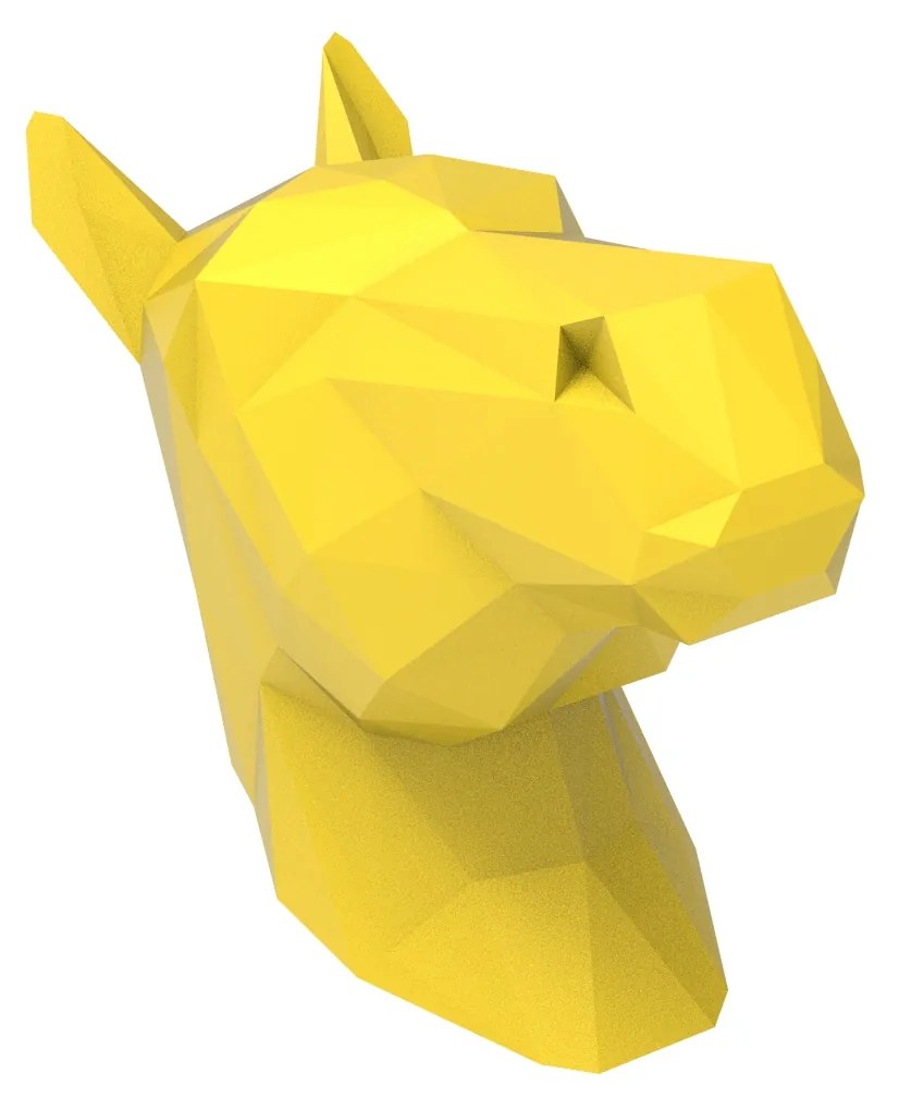 POLLY – Geometrický háček – Kůň Barva: Bílá, Typ: se samolepkou 3M, Varianta: Kompletní produkt