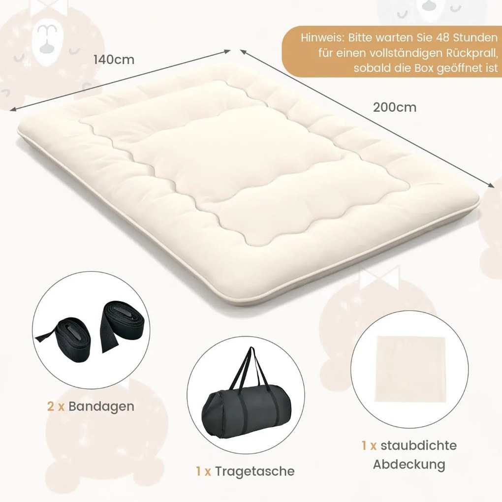 Costway Japonská futonová matrace Tatami Mat podlahová matrace