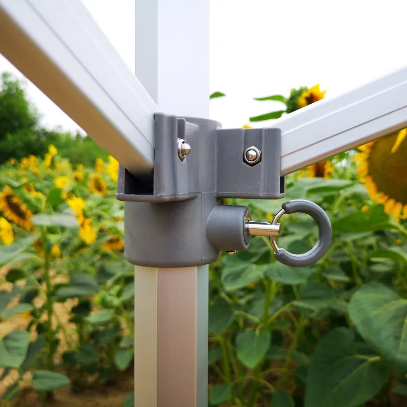 BRIMO Nůžkový párty  stan 3x6 m hliníkový – Elegantní a rychle rozložitelný - s 3 stěnami - Červená P. Alu