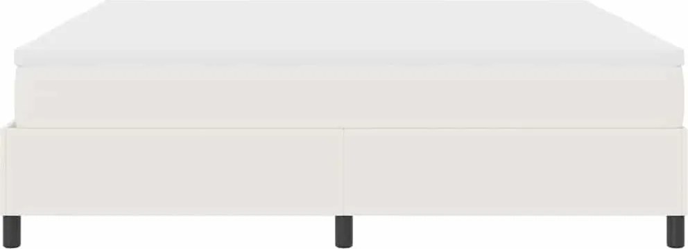 Postel s boxspringem Krémová a bílá 200 x 200 cm 3337484
