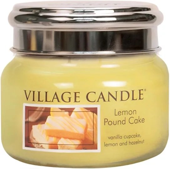 Village Candle Vonná svíčka ve skle, Citrónový koláč - Lemon Pound Cake, 11oz