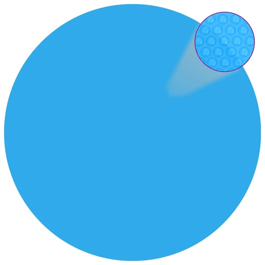90674 vidaXL Kulatá modrá bazénová plachta z polyetylenu 549 cm