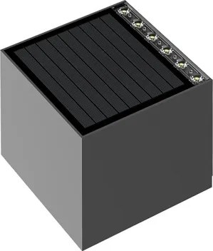 Viking - LED Stm. solární nástěnné svítidlo LED/1W/3,7V IP54 4000K 2000 mAh