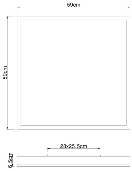 Globo 416080WD3 - LED Stropní svítidlo DORO LED/36W/230V