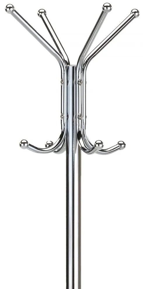 Autronic Věšák stojanový DALIDA - 182 cm, kov, lesklý chrom