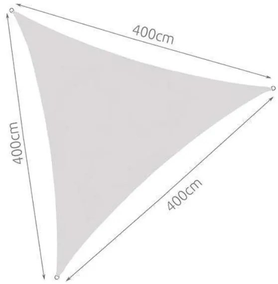 Stínící plachta celta trojúhelník 4x4x4m 23141