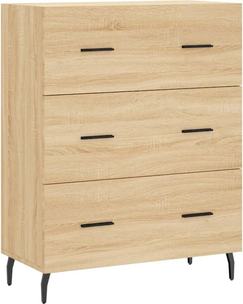 Skříň highboard dub sonoma 69,5 x 34 x 180 cm kompozitní dřevo 3189400