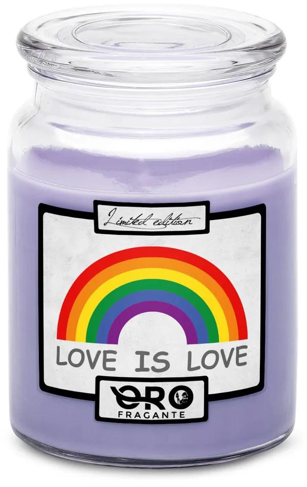Svíčka LGBT Rainbow (Vůně svíčky: Levandule)