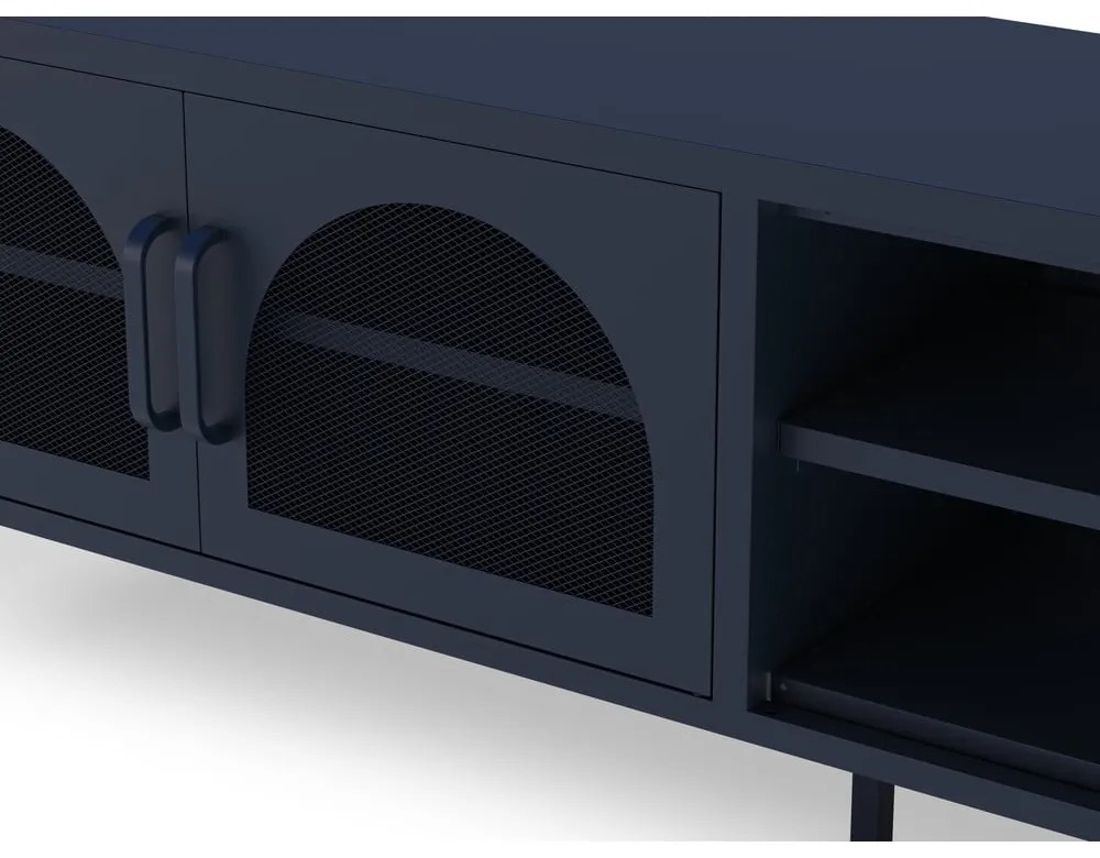 Tmavě modrý TV stolek 160x50 cm Diora – Marckeric