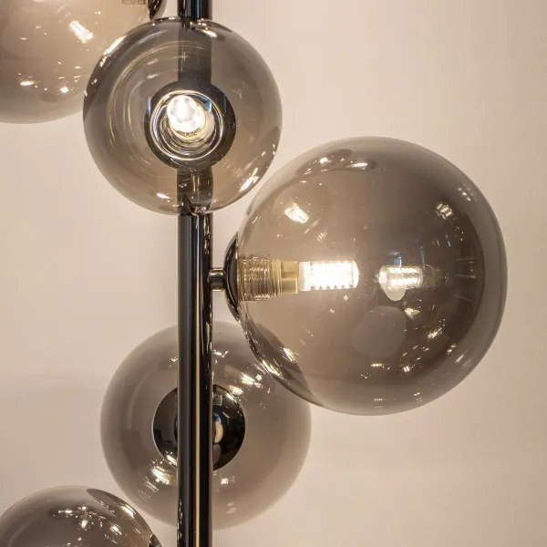 BRILAGI - LED Stojací lampa MILLA 7xG9/3W/230V černý chrom/kouřová