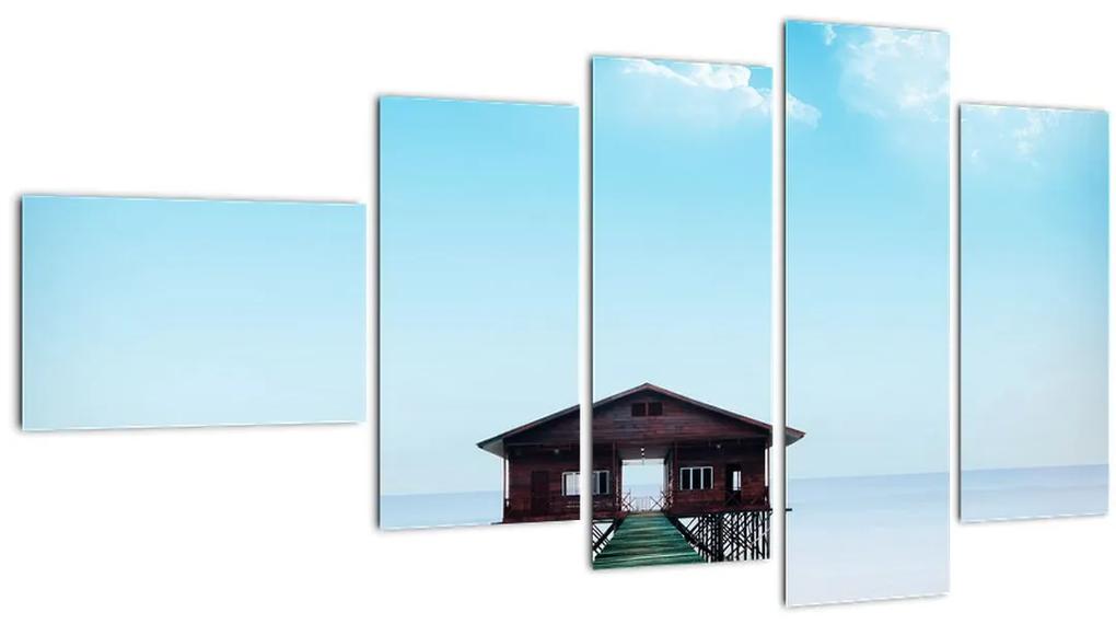 Obraz domu na moři (110x60 cm), 40 dalších rozměrů