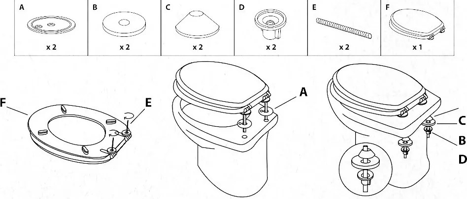 Dřevěné WC prkénko, 100% bambus