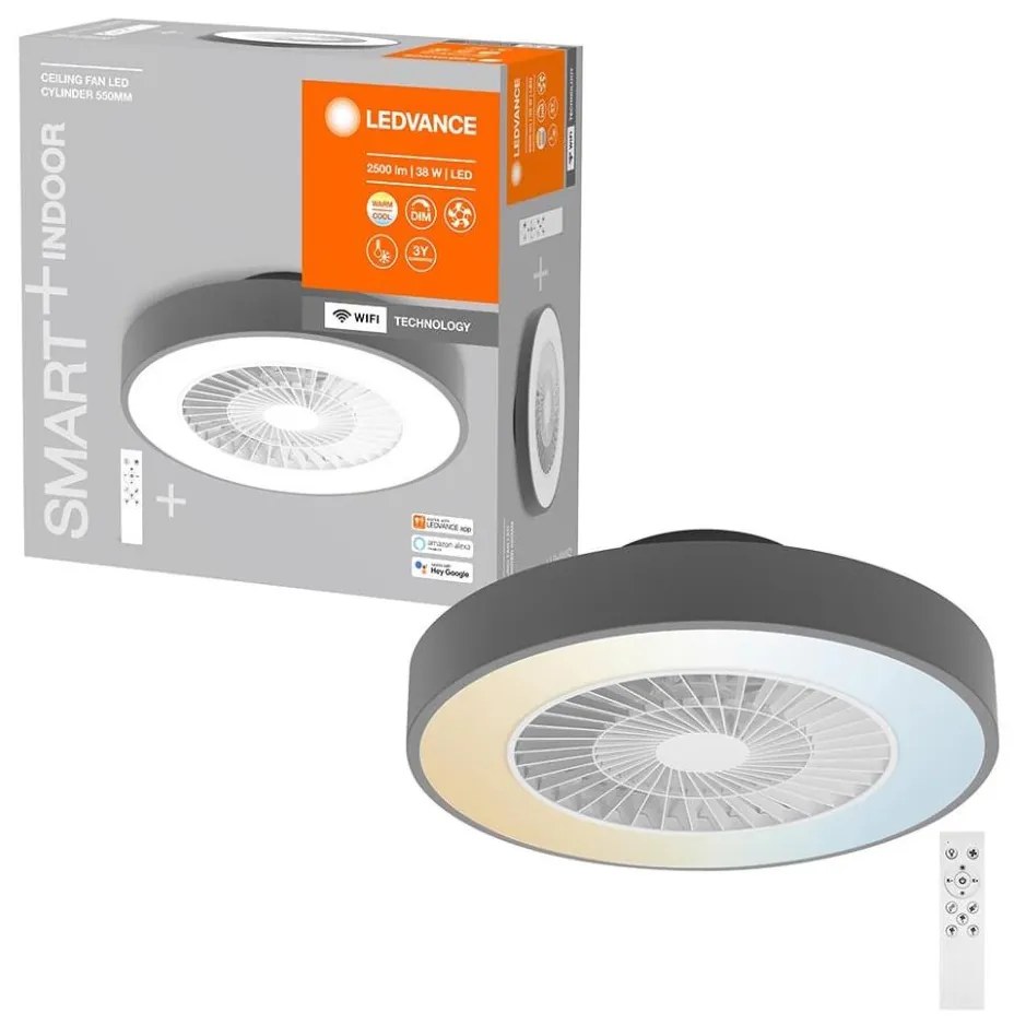 Ledvance -LED Stmívatelné svítidlo s ventilátorem SMART+ LED/38W/230V Wi-Fi + DO