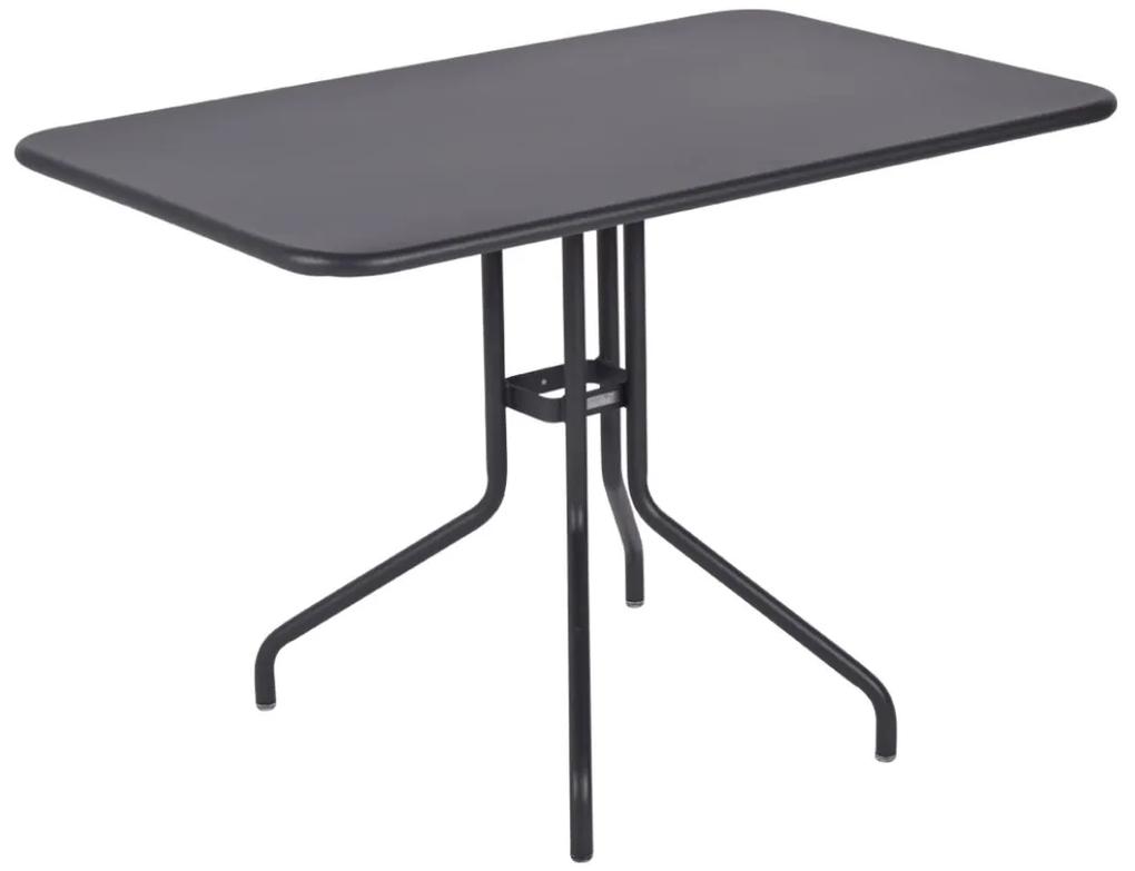 OnaDnes -20% Černý kovový zahradní stůl Fermob Pétale 110 x 70 cm