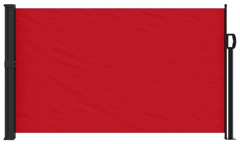 Zatahovací boční markýza červená 120 x 300 cm