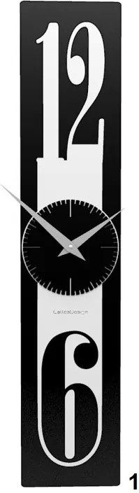 CalleaDesign 10-026 Thin šedomodrá tmavá-44 - ral5014 58cm nástěnné hodiny