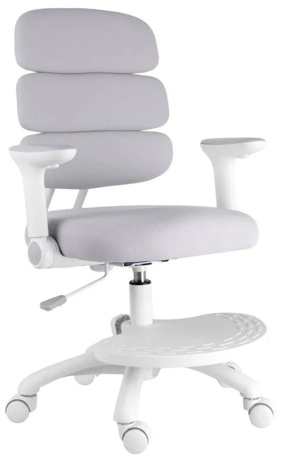 Dětská rostoucí židle Neoseat KIDDY THREE v šedé barvě s pratelným potahem