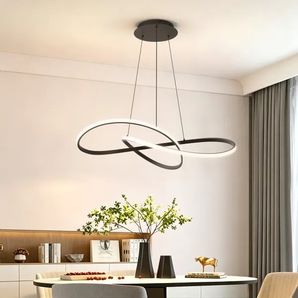 Brilagi - LED Stmívat. lustr na lanku INFINITY LED/80W/230V 80x80 cm černá + DO