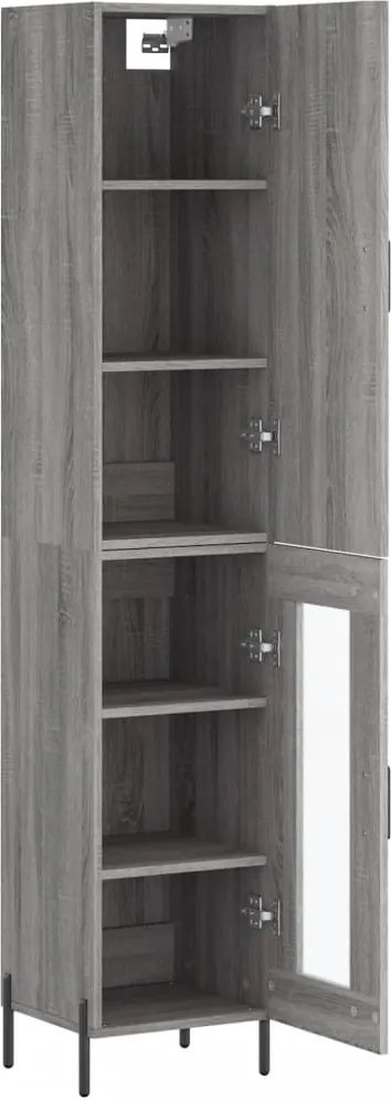 Skříň highboard šedá sonoma 34,5 x 34 x 180 cm kompozitní dřevo 3199055