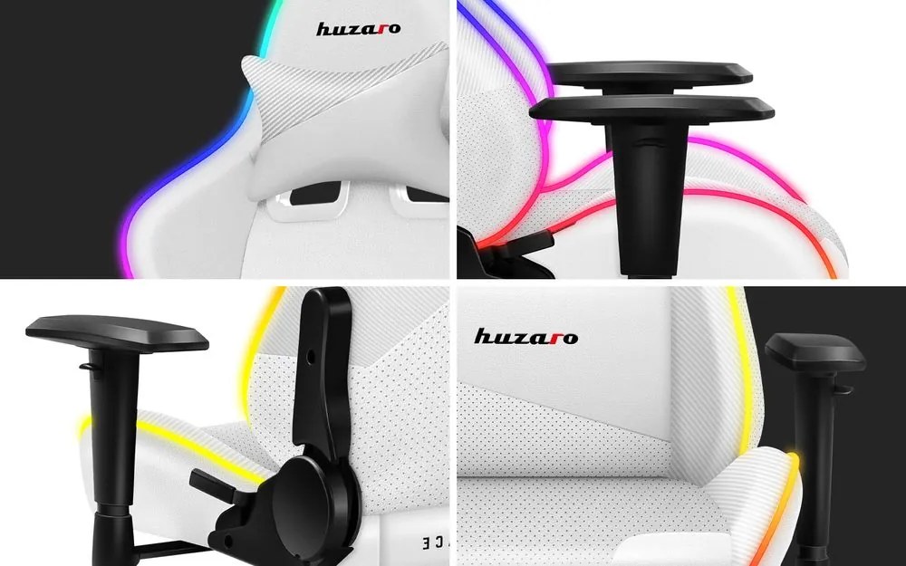 Huzaro Herní židle Force 6.2 s LED osvětlením - mesh