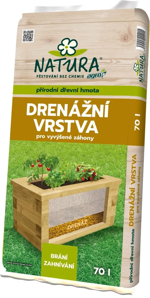 NATURA Drenážní vrstva pro vyvýšené záhony 70 l