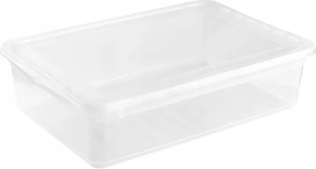 Keeeper Úložný box s víkem (má dvě funkce) BEA Clearbox 8L, 39 x 26,5 x 10 cm