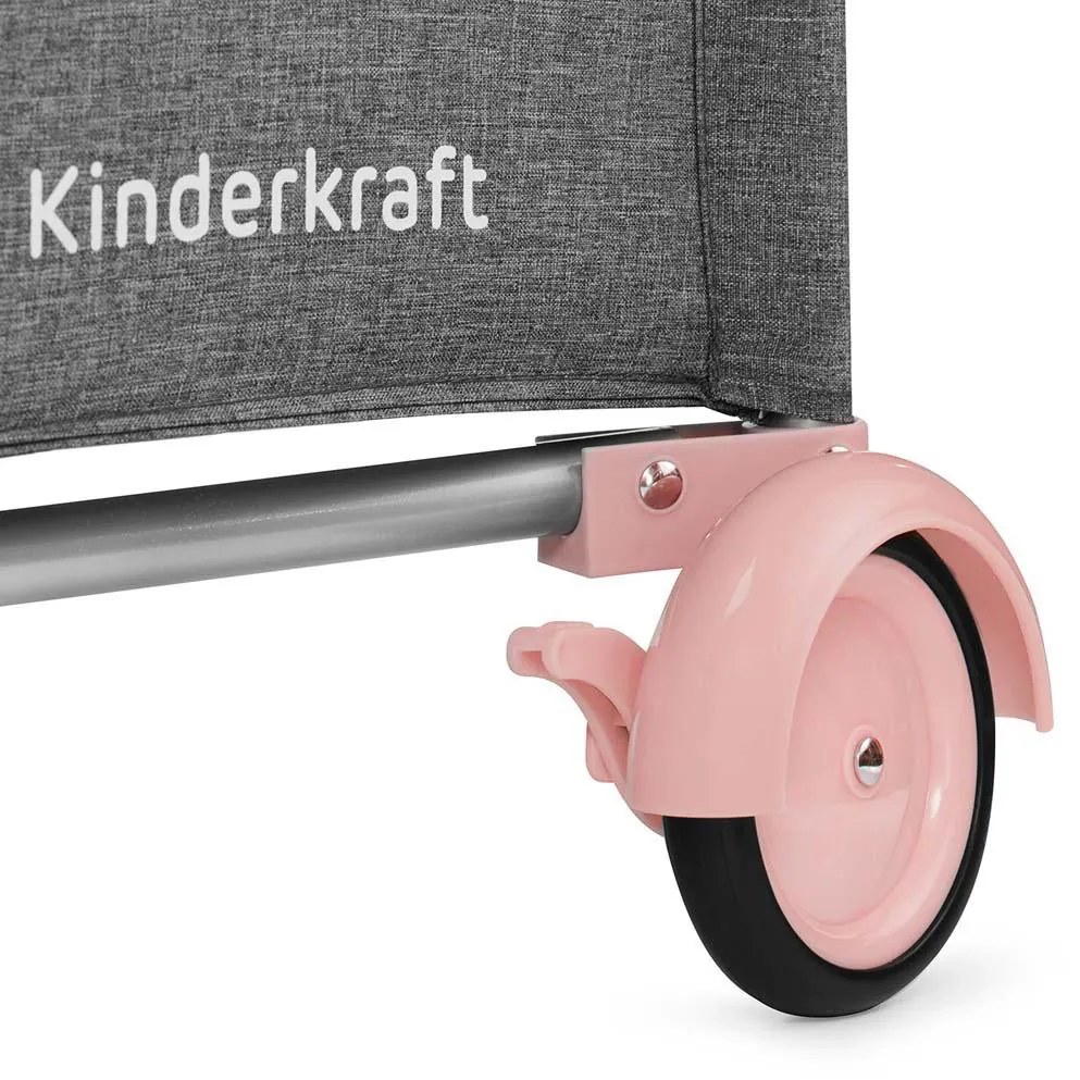 Kinderkraft Postýlka cestovní Joy s doplňky Pink 2019