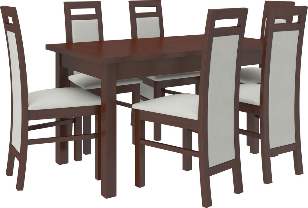 ADRK Furniture Sada stolu s židlemi RODOS 14 SE-ROD-14-DW-B037