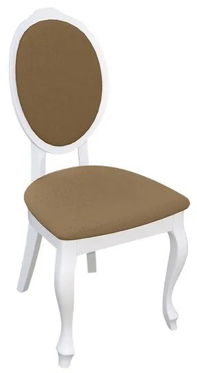 Židle JK76, Barva dřeva: bílá, Potah: Casablanca 2308