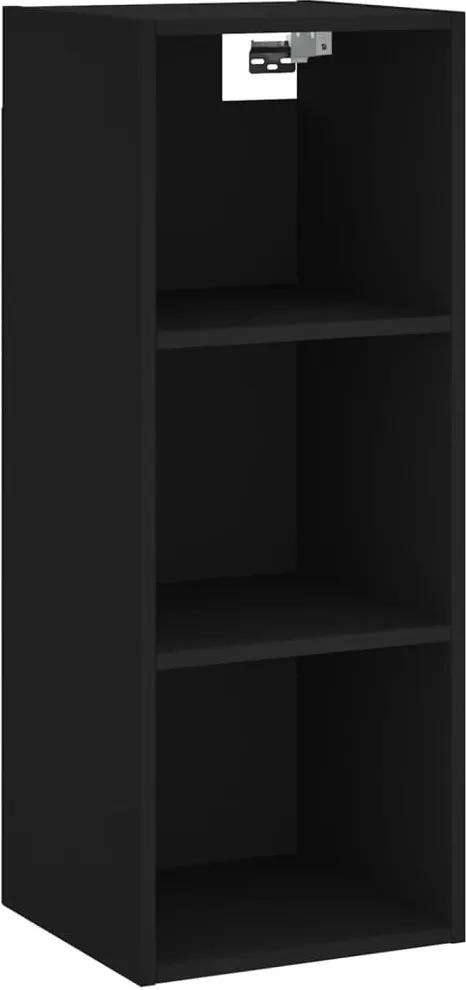 vidaXL Skříň highboard 34,5x34x180 cm kompozit [3189670] Barva: Černá