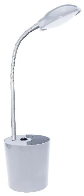 ACA Lighting LED stolní lampička s vypínačem HULLEN 5W/230V/4000K/320Lm/120°/IP20, šedá