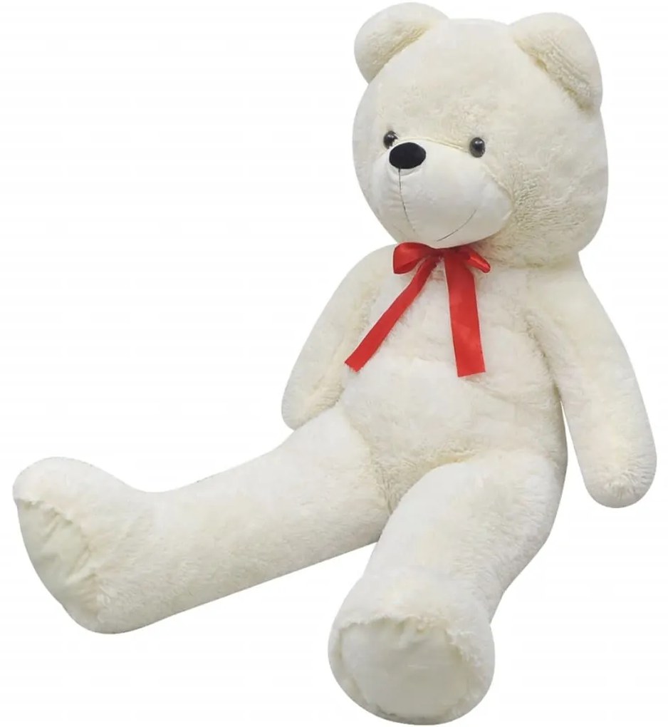 80146 vidaXL Plyšový medvěd hračka bílý 170 cm