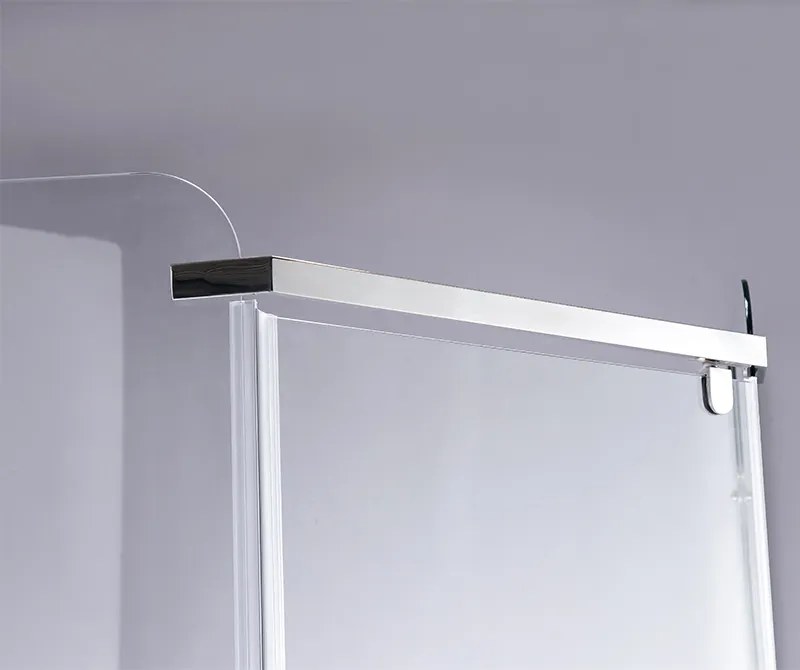 BPS-koupelny Pětiúhelníkový sprchový kout KZ91B 90x90 chrom/transparent - bez vaničky