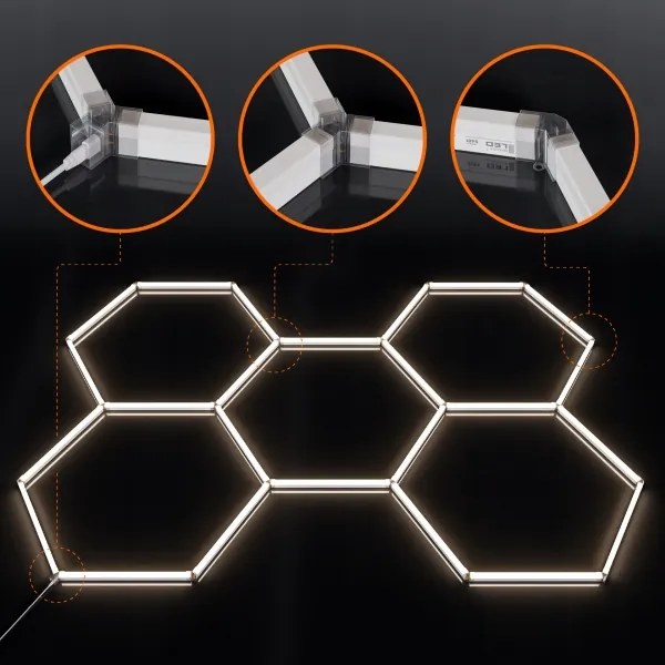 LED Stropní svítidlo LED/240W/85-265V 4000K 298x209 cm CRI 90 IP44 bílá