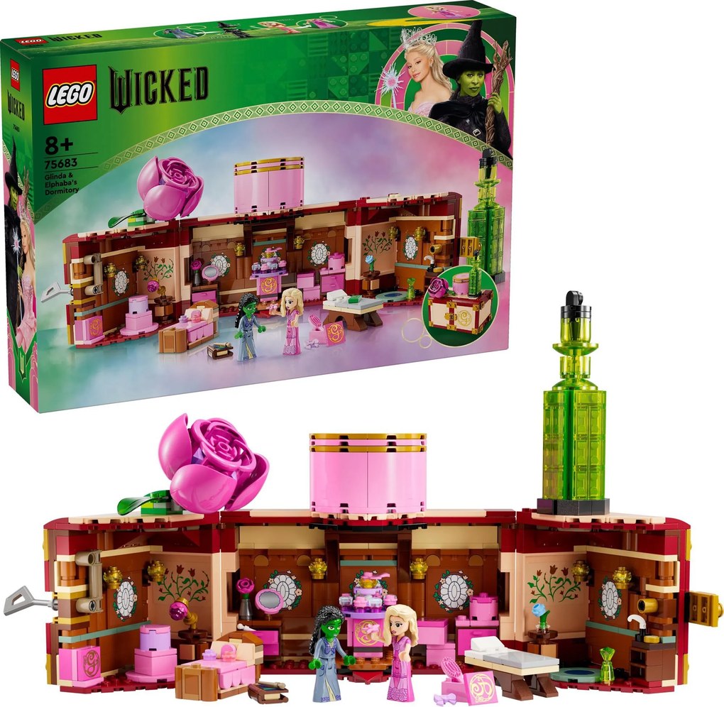 Lego stavebnice lego wicked 75683 studentská kolej glindy a elphaby