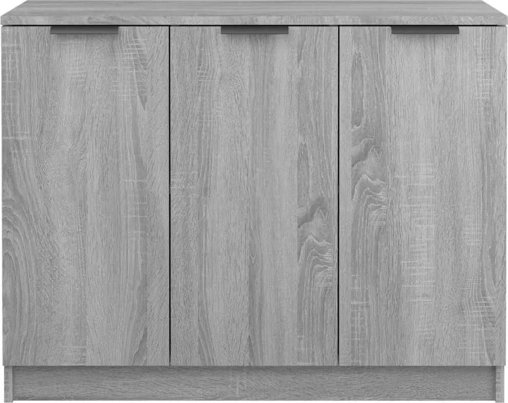 vidaXL Příborník 90,5 x 30 x 70 cm kompozitní dřevo [817025] Barva: Černá