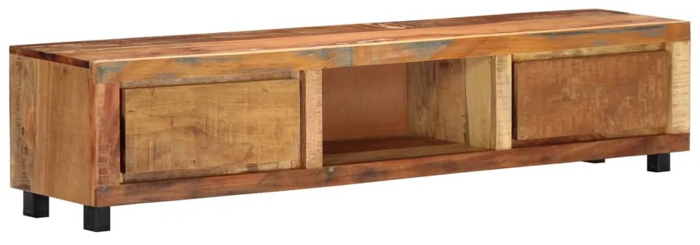 TV stolek Amble - masivní recyklované dřevo | 150x30x33 cm