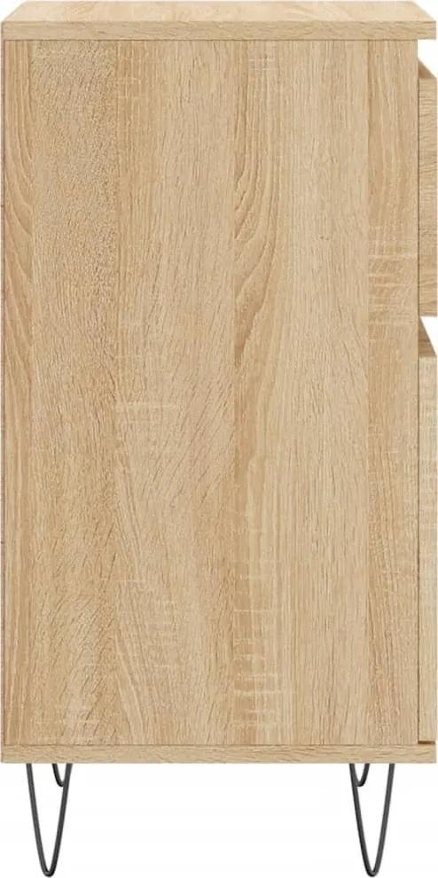 vidaXL Příborníky 2 ks 40 x 35 x 70 cm kompozitní dřevo [831155] Barva: hnědý dub