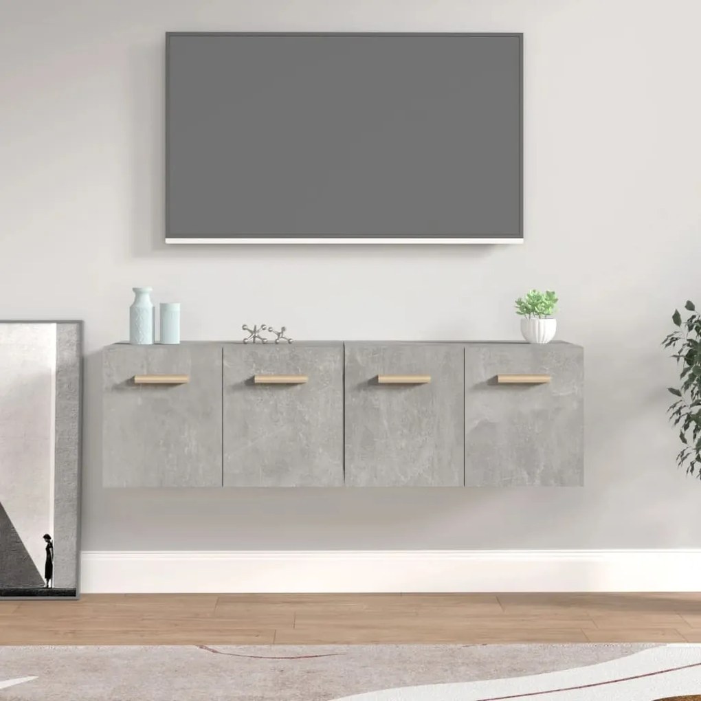 Nástěnné skříňky 2 ks betonově šedé 60x36,5x35 cm kompozit 3115631