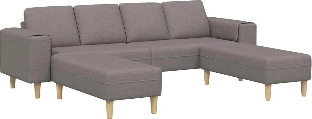 Pohovka do obývacího pokoje 3 ks Taupe Polyester 3335117
