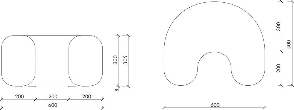 Béžový taburet z textilie bouclé Ü – noo.ma