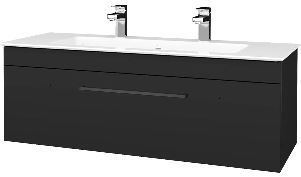 Dřevojas Koupelnová skříň ASTON SZZ 120 Varianta: N01 Bílá lesk / Úchytka T07 / D09 Arlington
