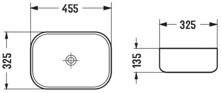 Mexen RITA umyvadlo, 45x32 cm, imitace kamene, 21084595