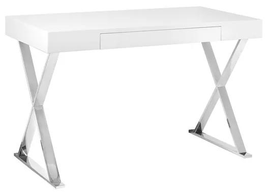 Designový kancelářský stůl Serie X, bílá